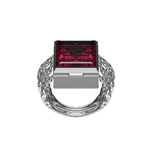 O.G. RING STERLING/GARNET – THAMES MMXX.